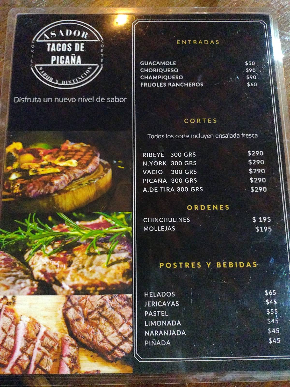 Menu at Papas rellenas y tacos VIP, Tlajomulco de Zúñiga