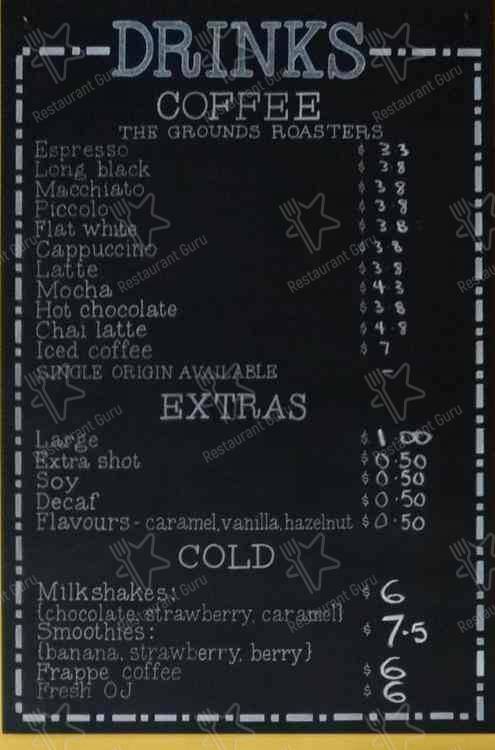 Menu at Tamping Ground - Caringbah restaurant, Caringbah