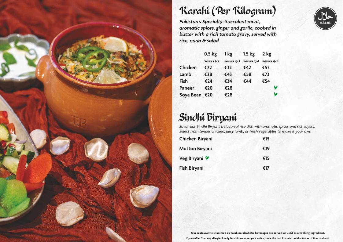 Menu at Tandoori Bites restaurant, Ta' Xbiex