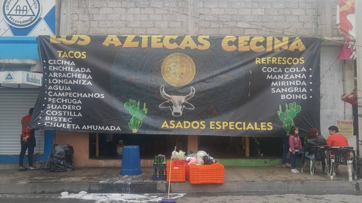Menu at Taquería "Los Aztecas" restaurant, Ecatepec de Morelos