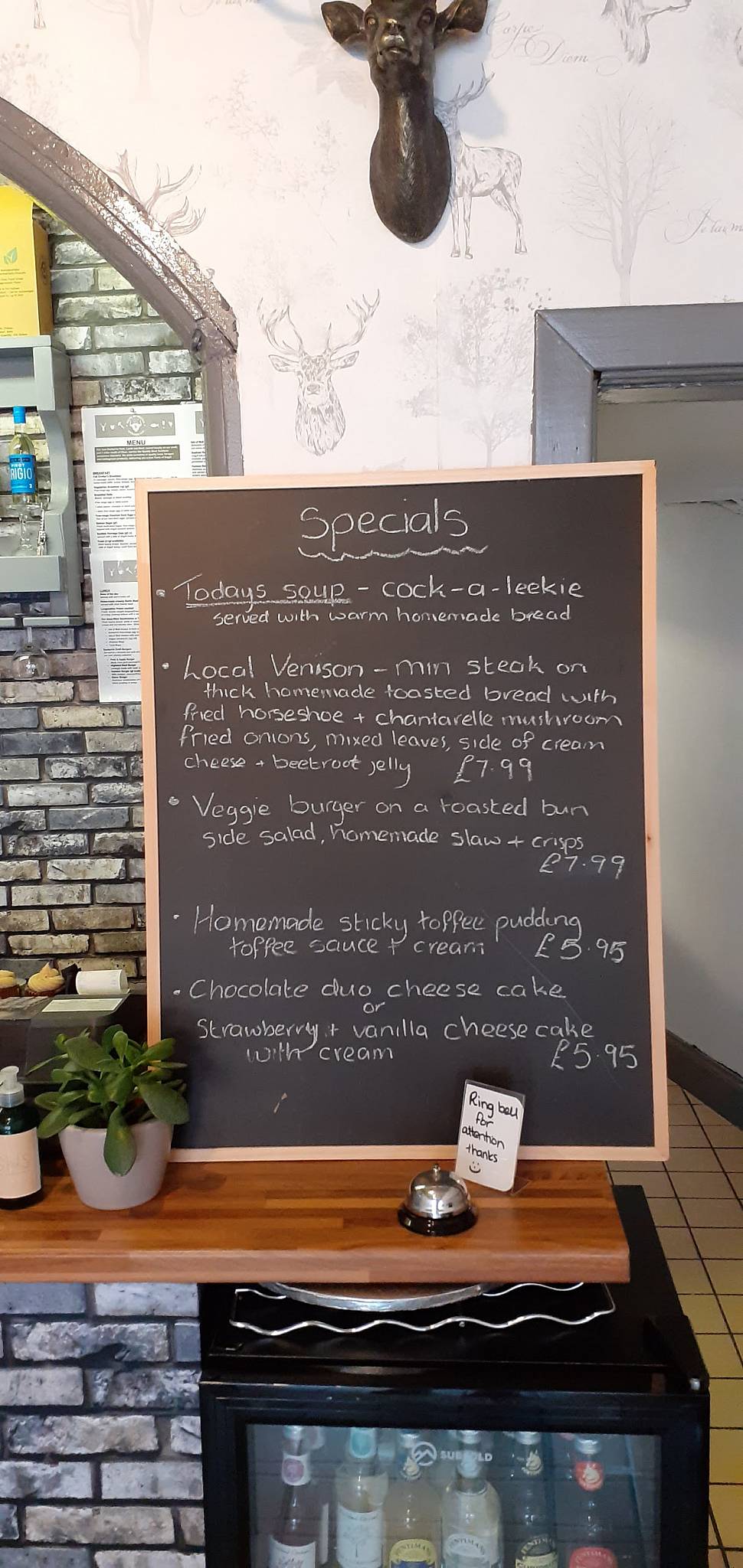 Menu at Taste of Argyll Kitchen cafe, Oban