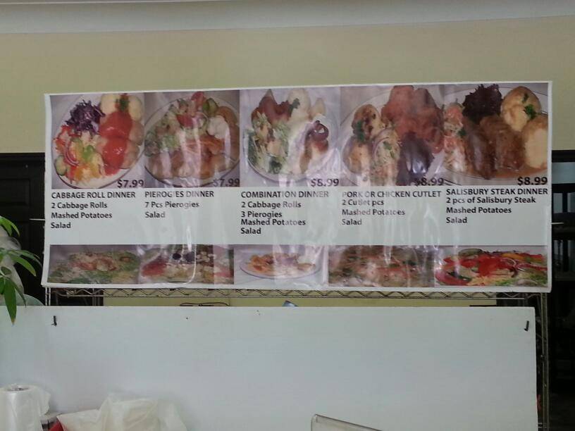Menu at Taste of Poland restaurant, Hamilton, King St E