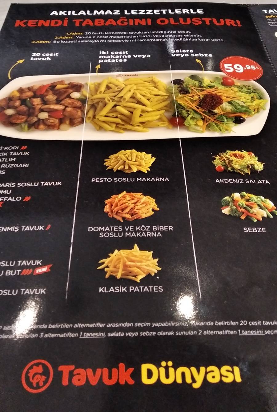 Carta de Tavuk Dünyası Maltepe Park Carrefour, Zümrütevler Mahallesi