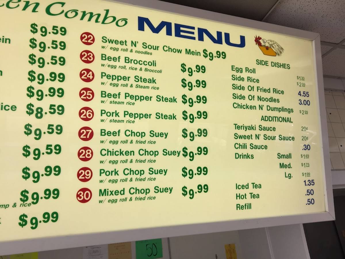 Menu at Teriyaki Chicken Combo restaurant, Bloomfield