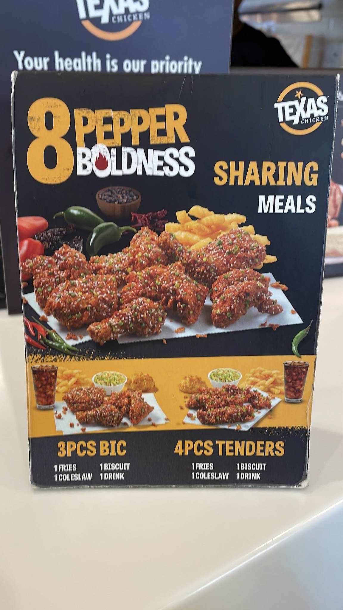 Menu at Texas Chicken Medina Centrale restaurant, Doha, Malaga Way