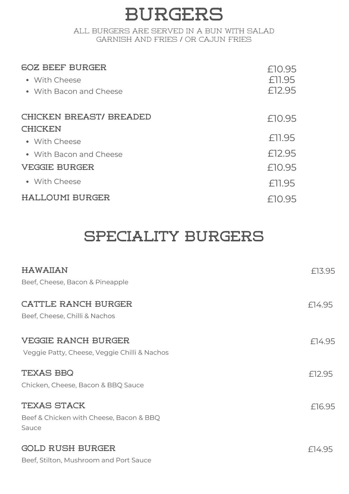 Menu at The Alamo pub & bar, Ryde, 5 Esplanade