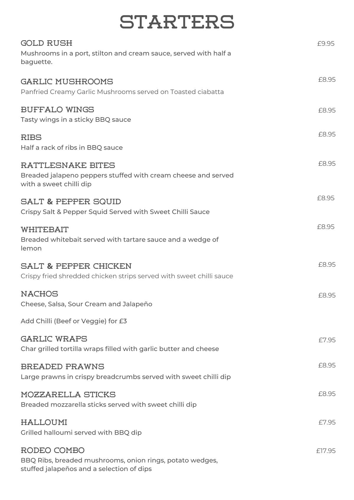Menu at The Alamo pub & bar, Ryde, 5 Esplanade