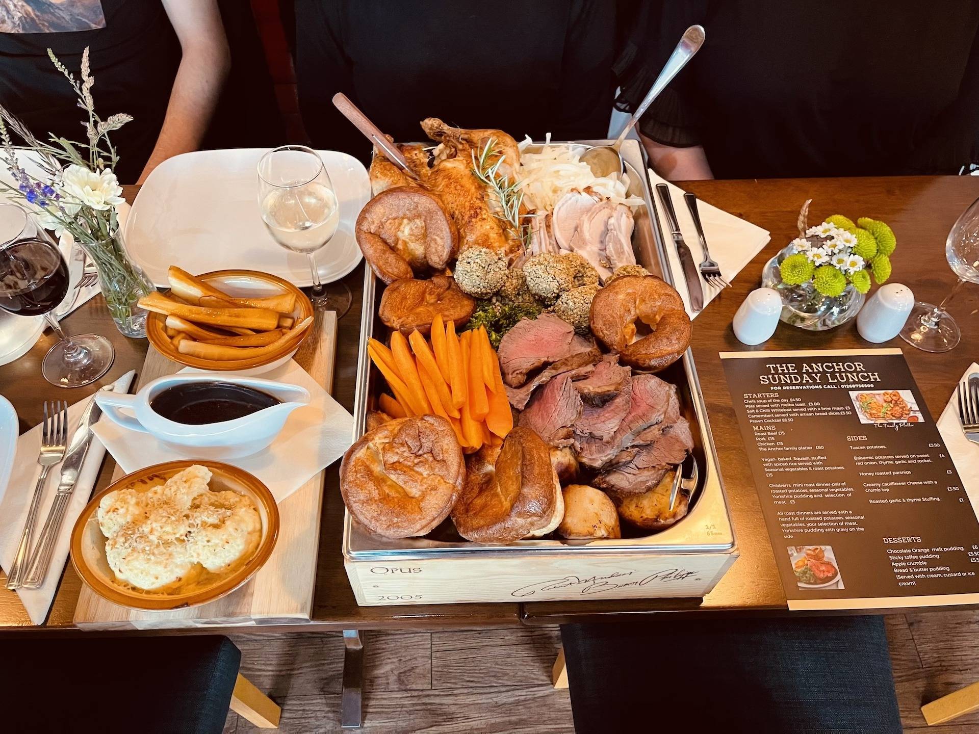 Menu at Anchor Inn pub & bar, South Benfleet