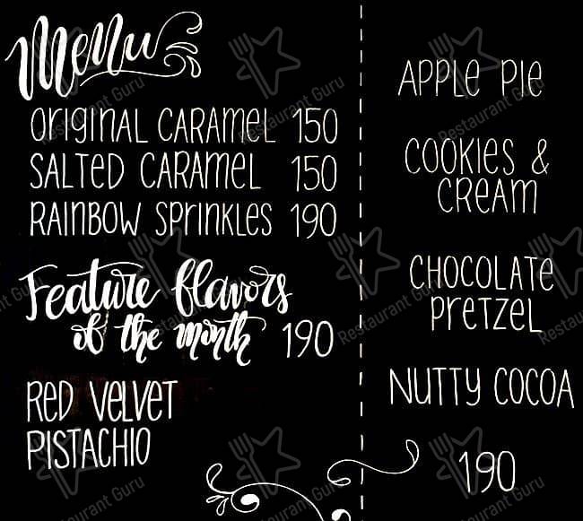 Menu at The Bad Apple desserts, Mandaluyong