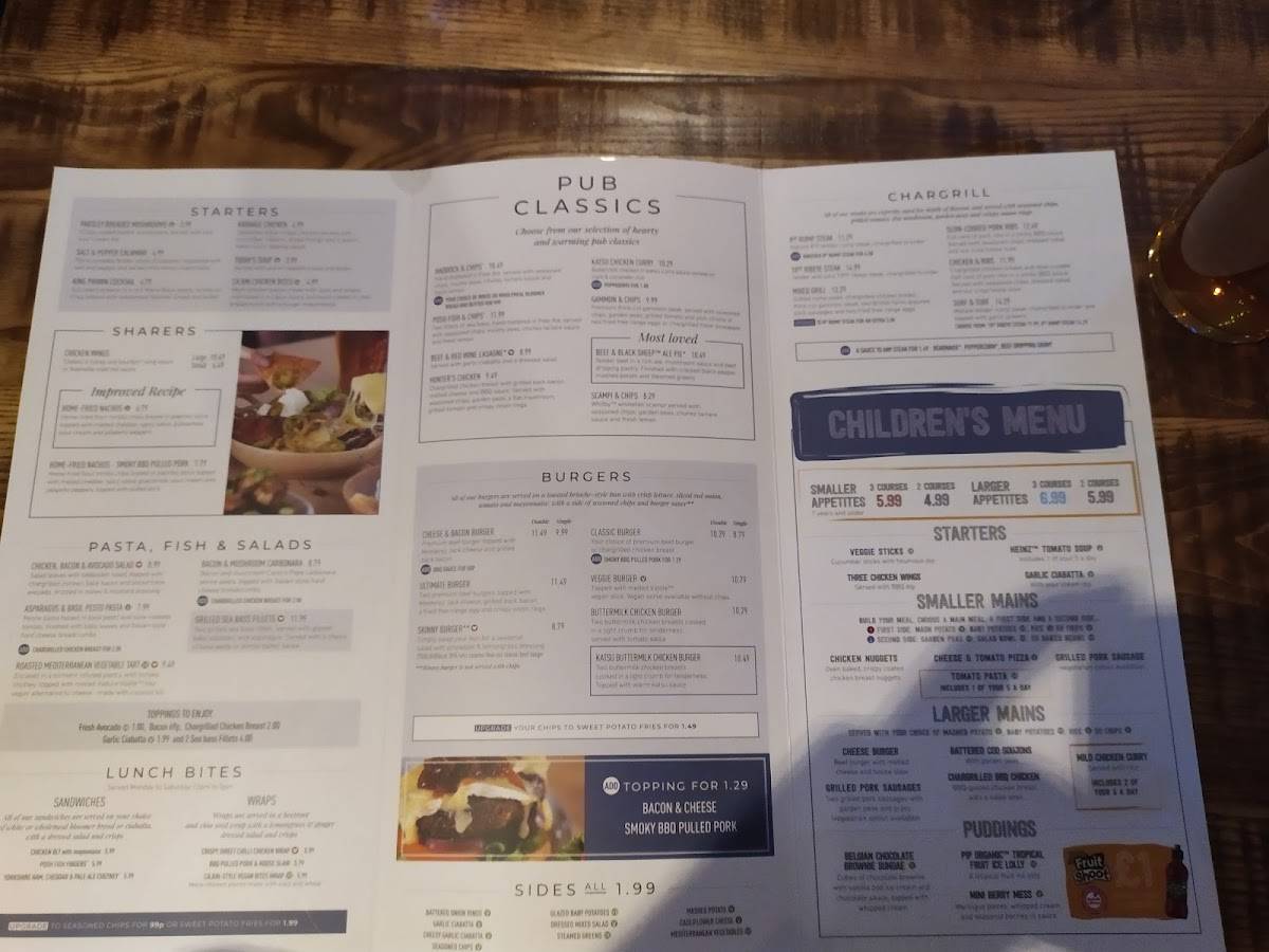 Menu at The Barton Arms, Eccles, 2 Stablefold