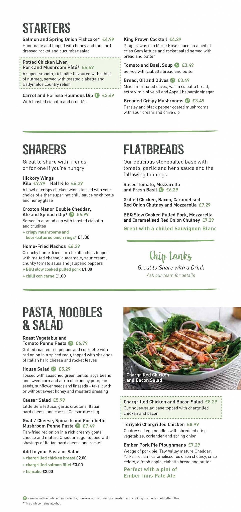 Menu at The Barton Arms, Eccles, 2 Stablefold