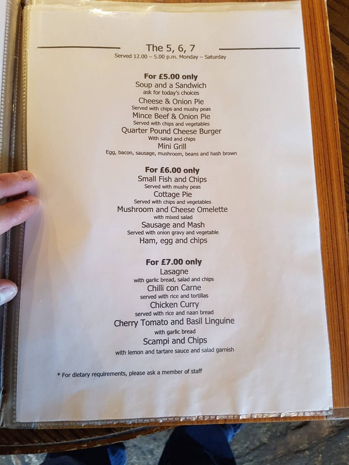 Menu at The Black Ladd pub & bar, Oldham