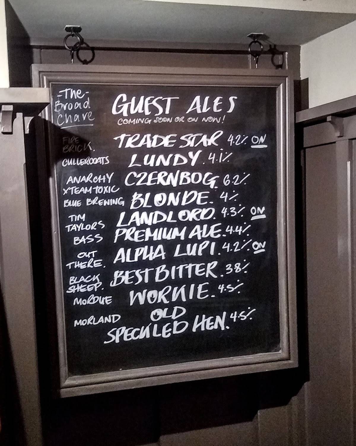 Menu at The Broad Chare pub & bar, Newcastle upon Tyne