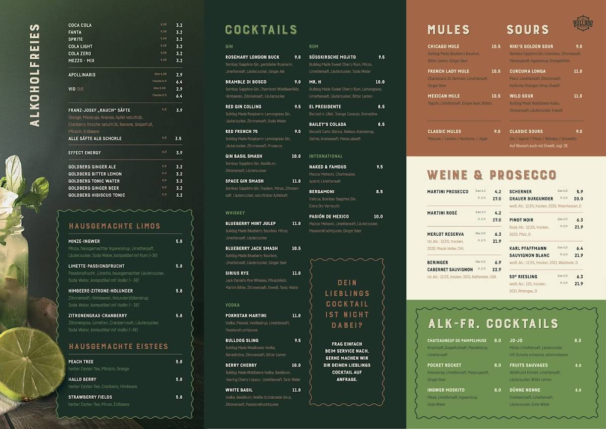 Speisekarte von The Bulldog - Burger & Barbecue Bar - Lingen, Lingen (Ems)