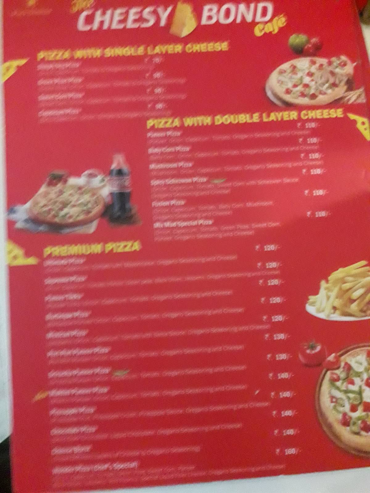 Menu at The Cheesy Bond Cafe, Pune