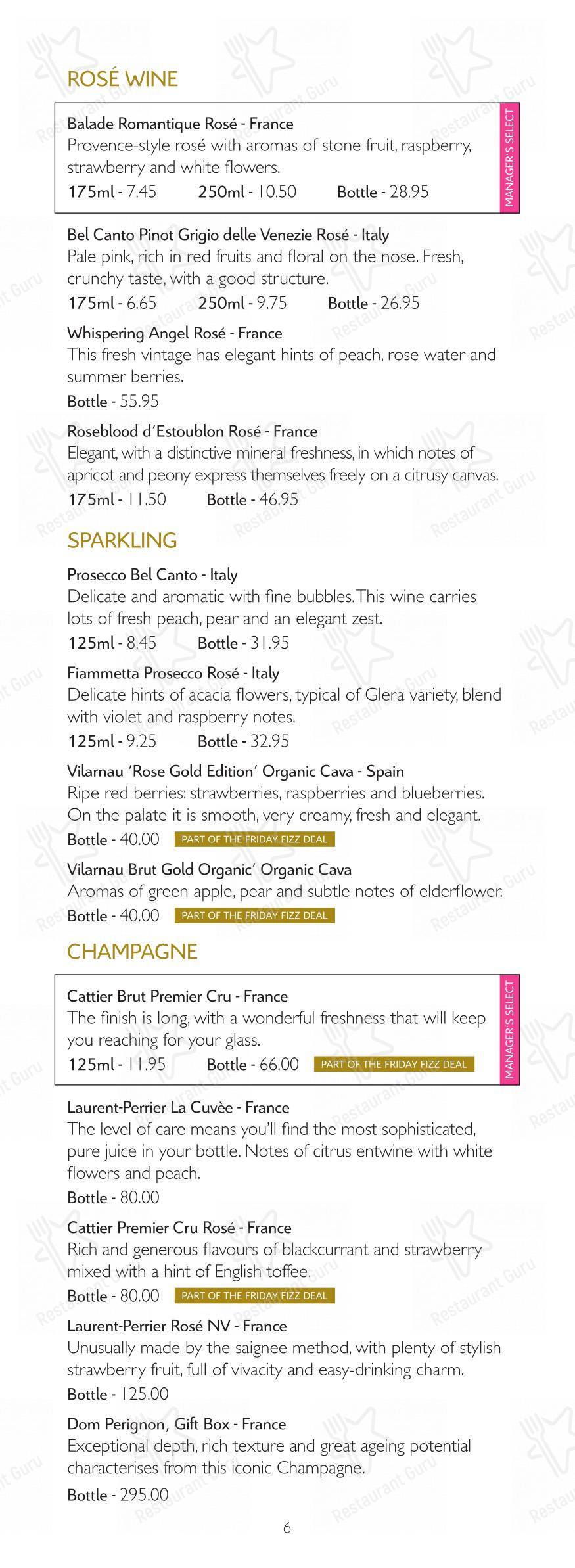 Menu at The Cherry Tree pub & bar, Blackrod
