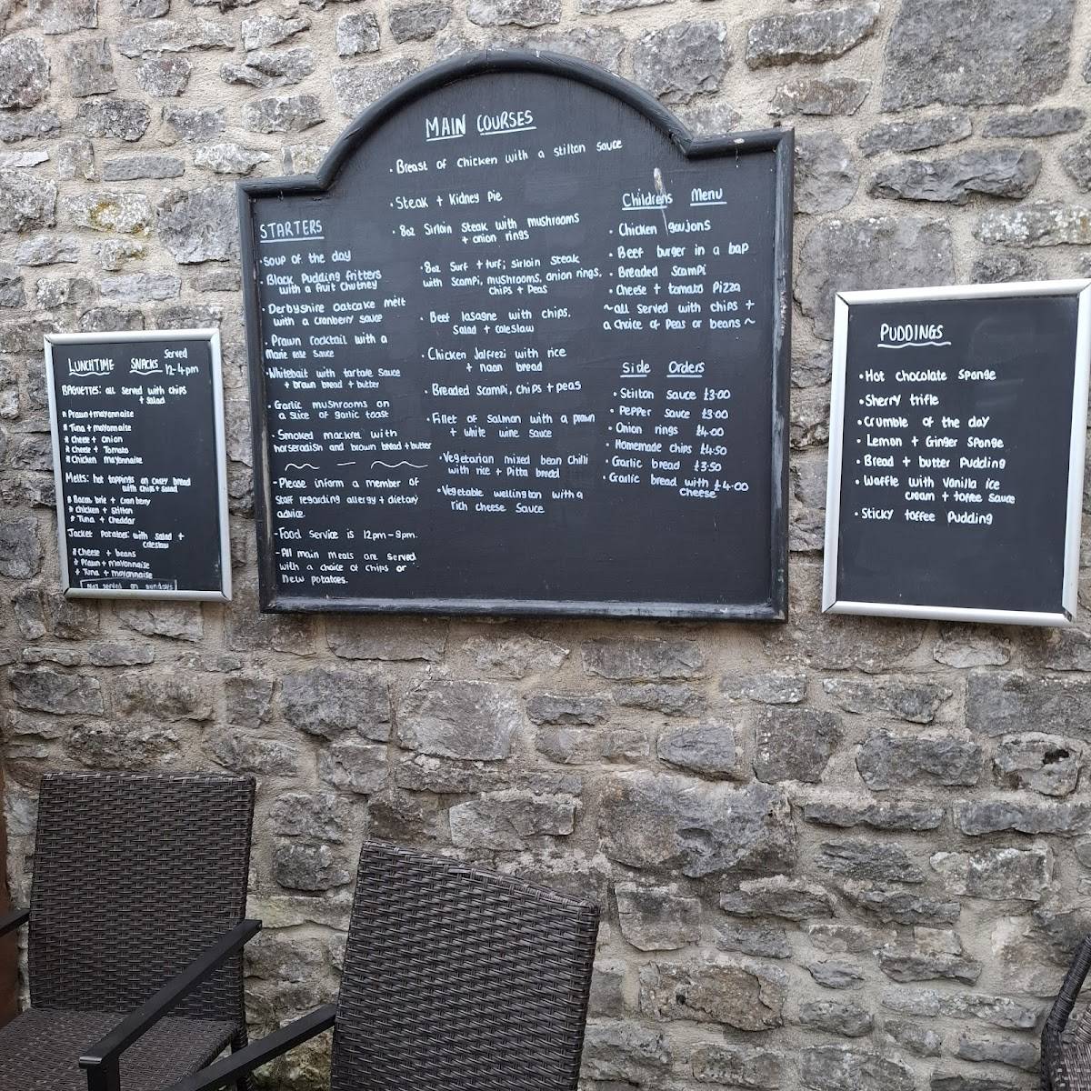 Menu at The Church Inn pub & bar, Chelmorton, Main St