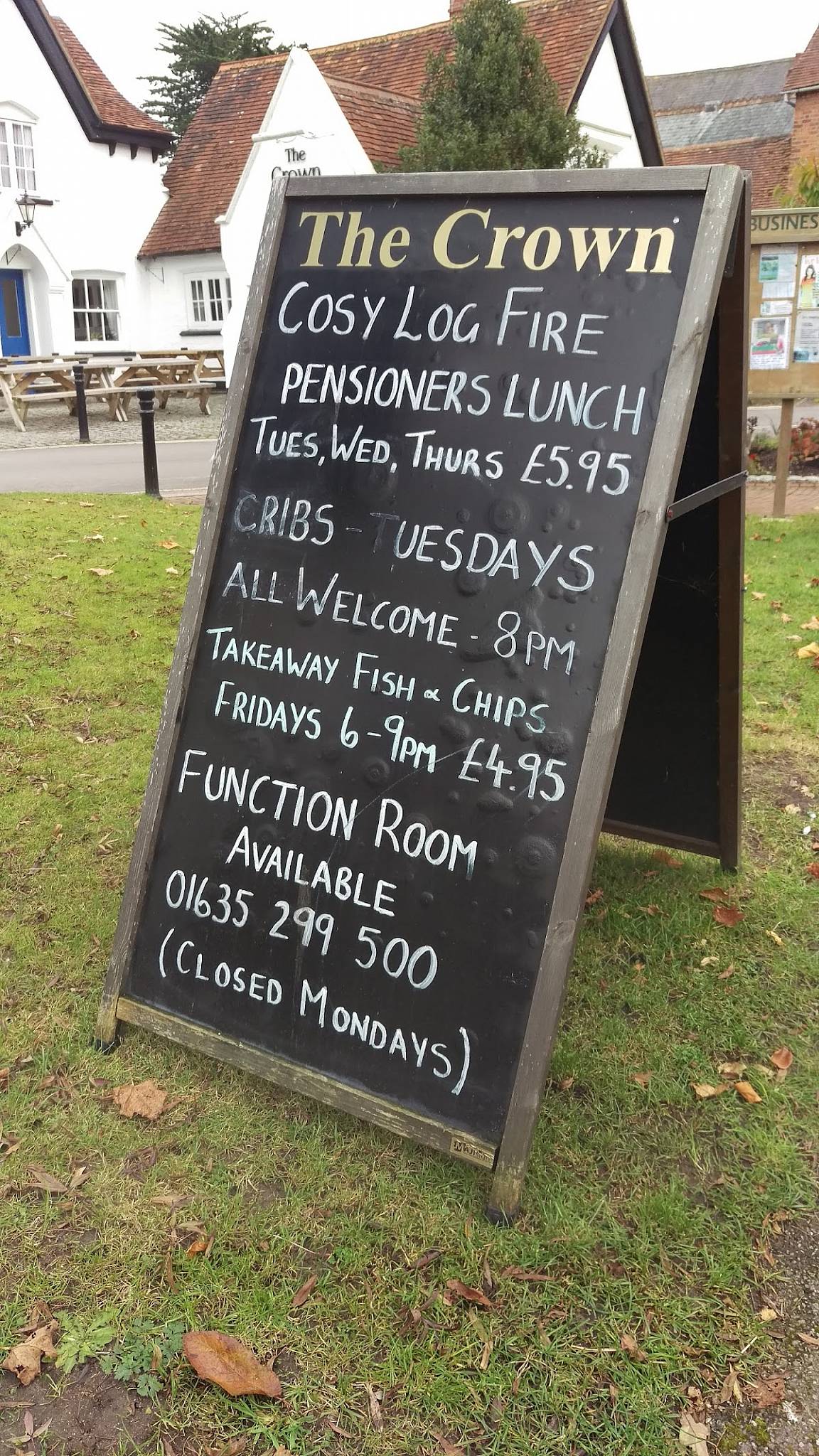 Menu at The Crown pub & bar, Kingsclere