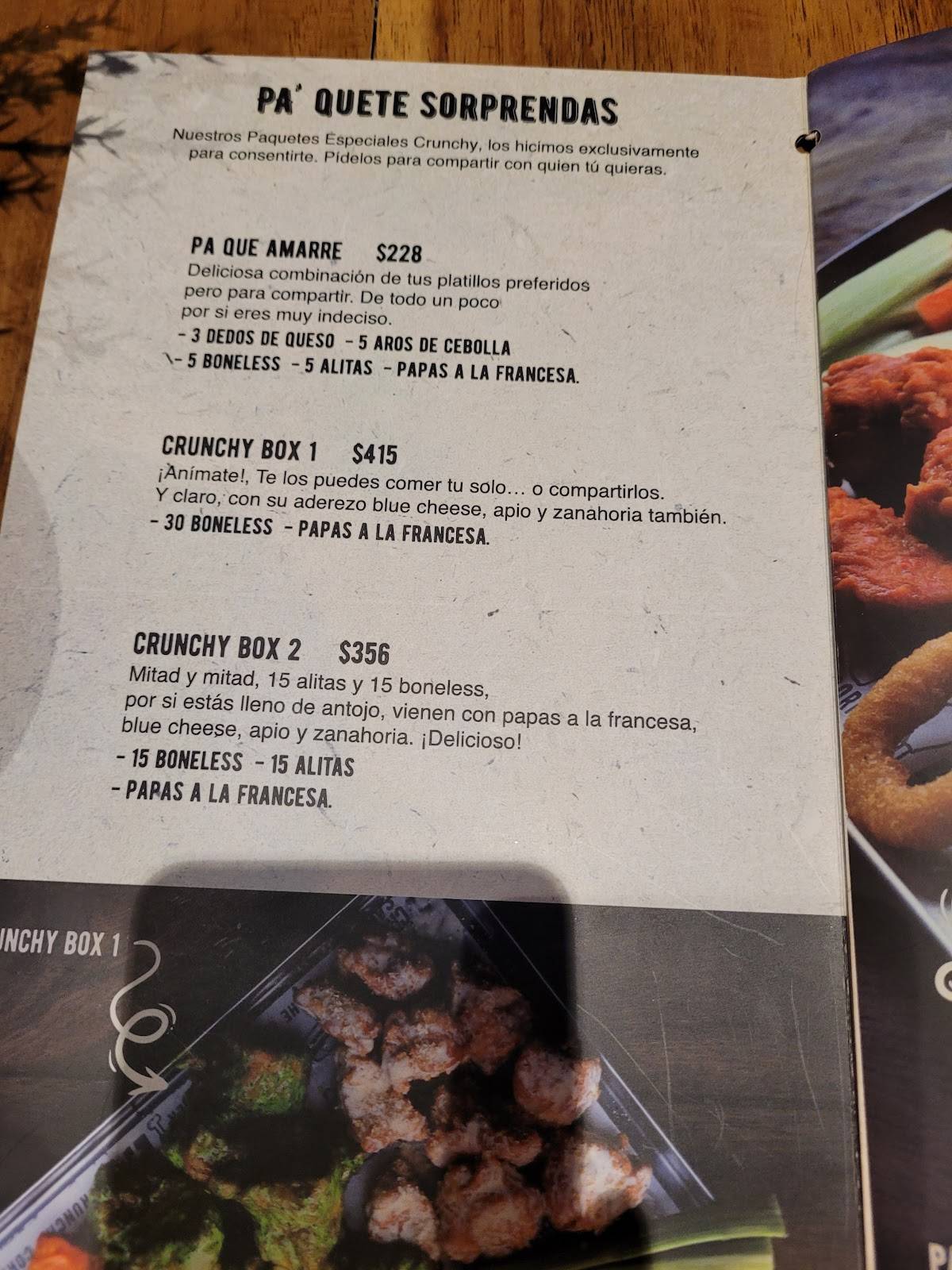 Carta del restaurante The Crunchy Corner (Plaza Cuatro Hojas ...
