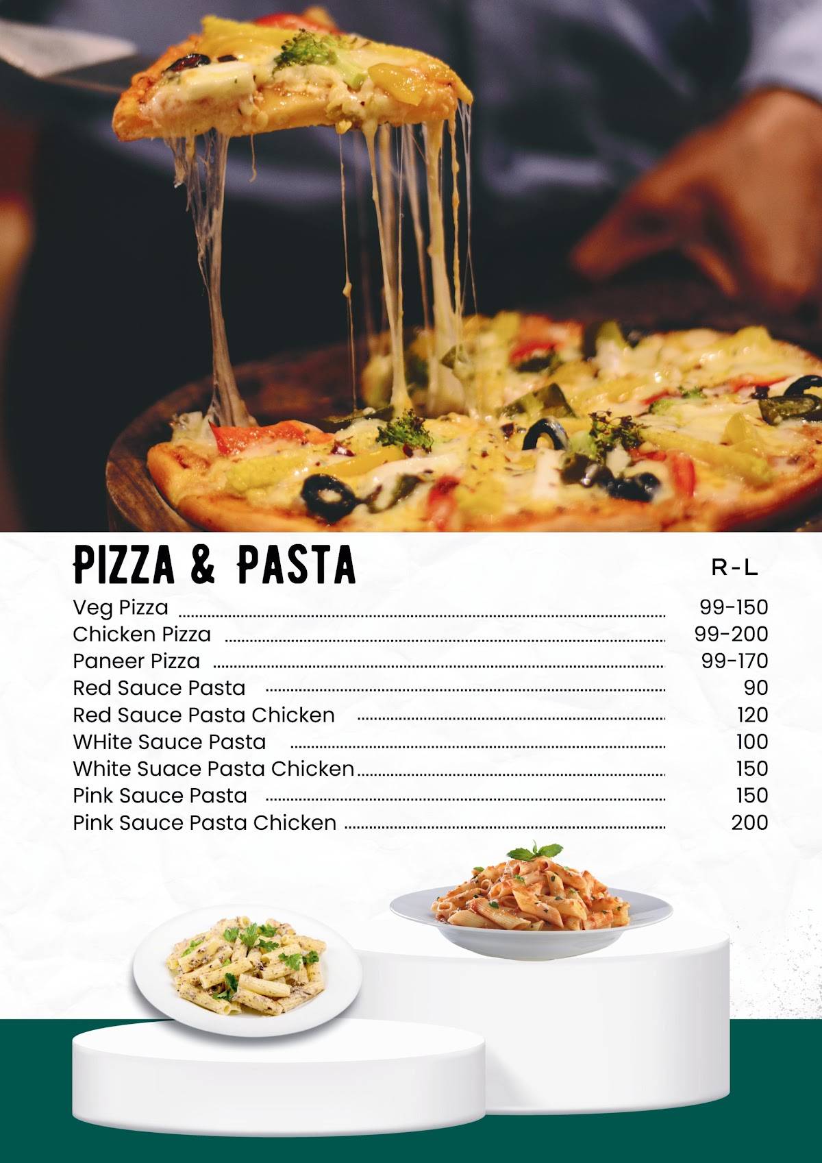 Menu at The Curve cafeteria and Restro Andal, Andal