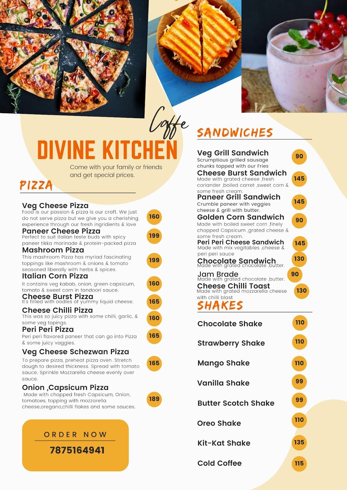 Menu at The Divine Kitchen, Akola, Civil Line Rd