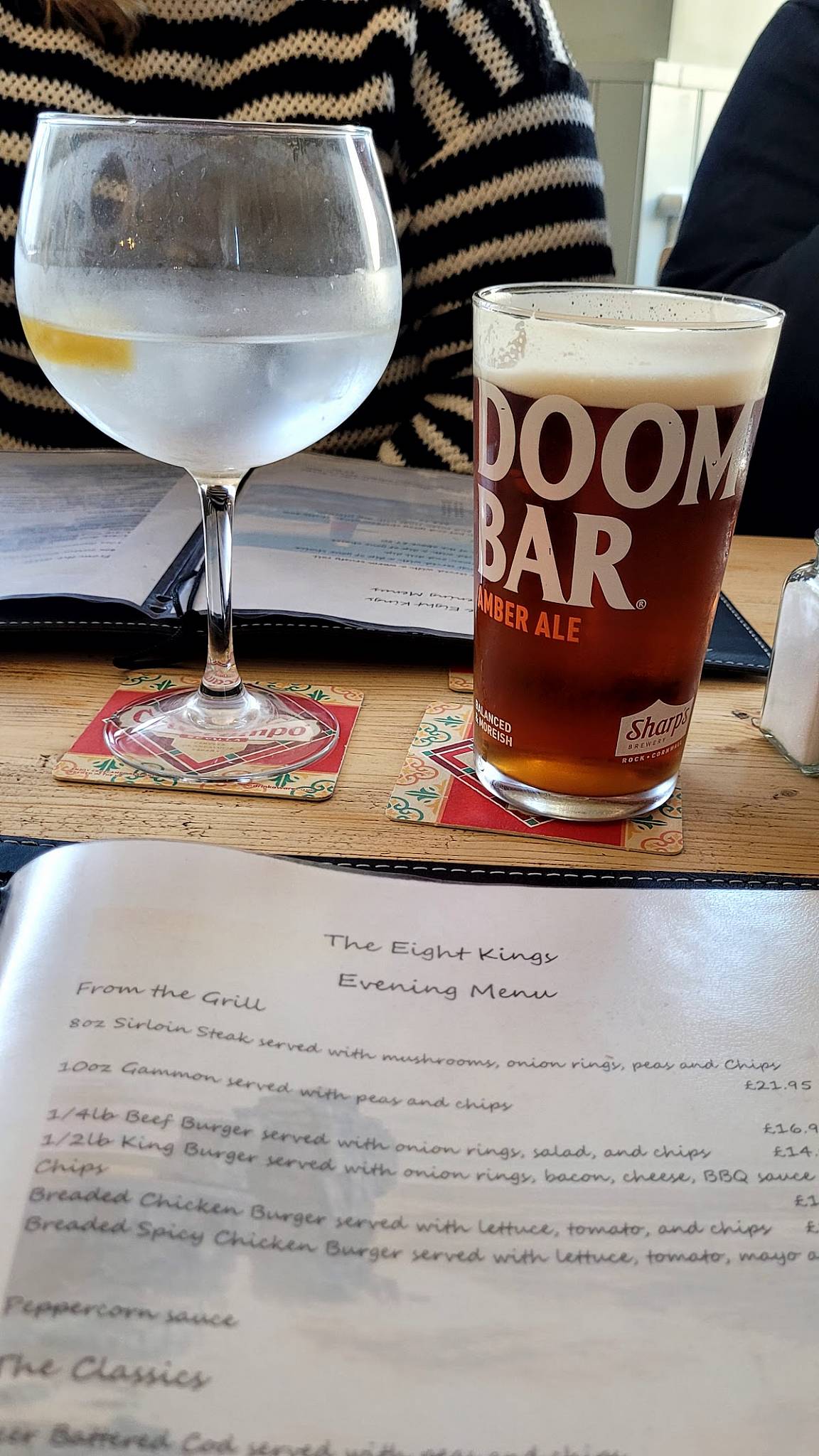 Menu at The Eight Kings pub & bar, Portland