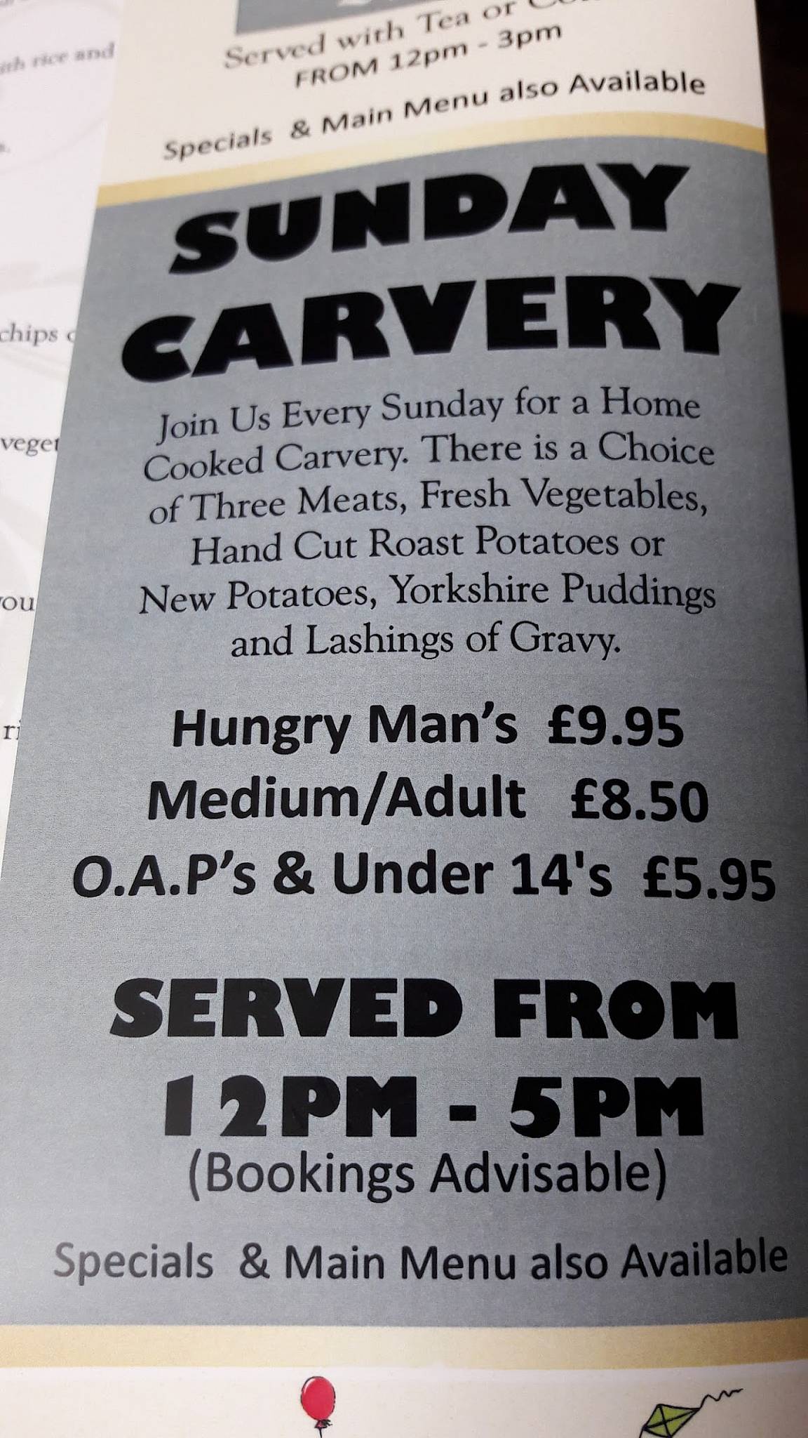 Menu at The Eight Kings pub & bar, Portland