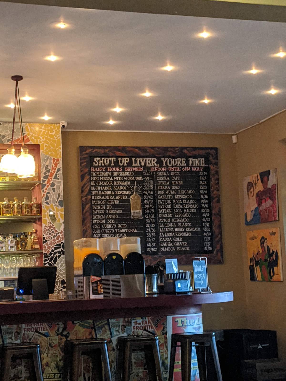 Menu at The Fat Cactus Gardens restaurant, Cape Town, 5 Park Rd