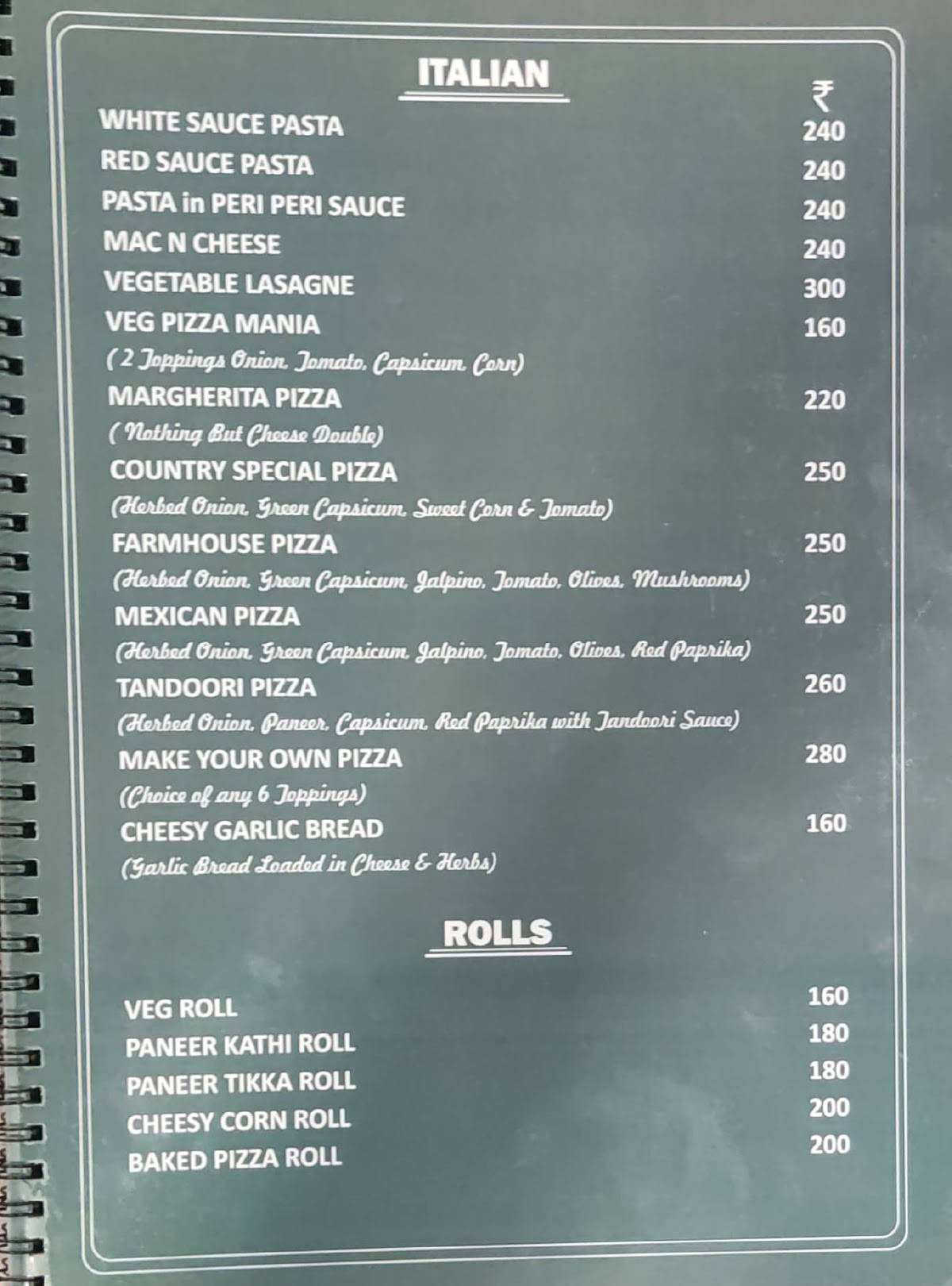 Menu at The Food Flora, Allahabad