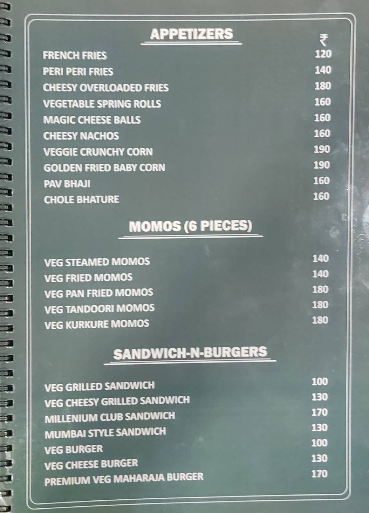 Menu at The Food Flora, Allahabad
