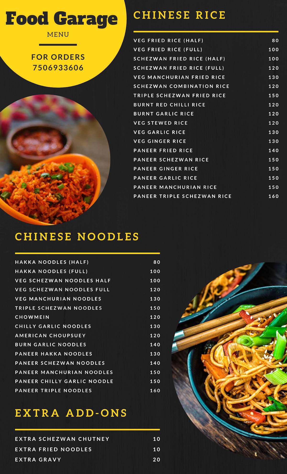 Menu at The Food Garage, Mumbai, Amizara Chs