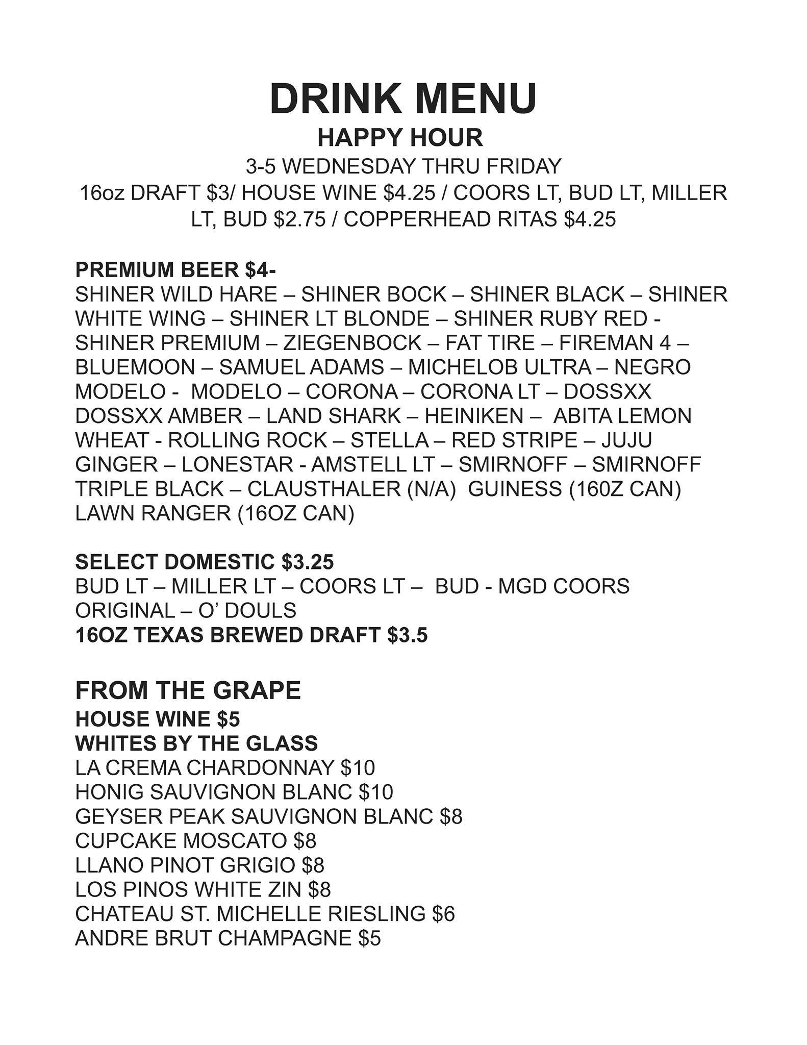 Menu at The Forge pizzeria, Ben Wheeler, FM 279