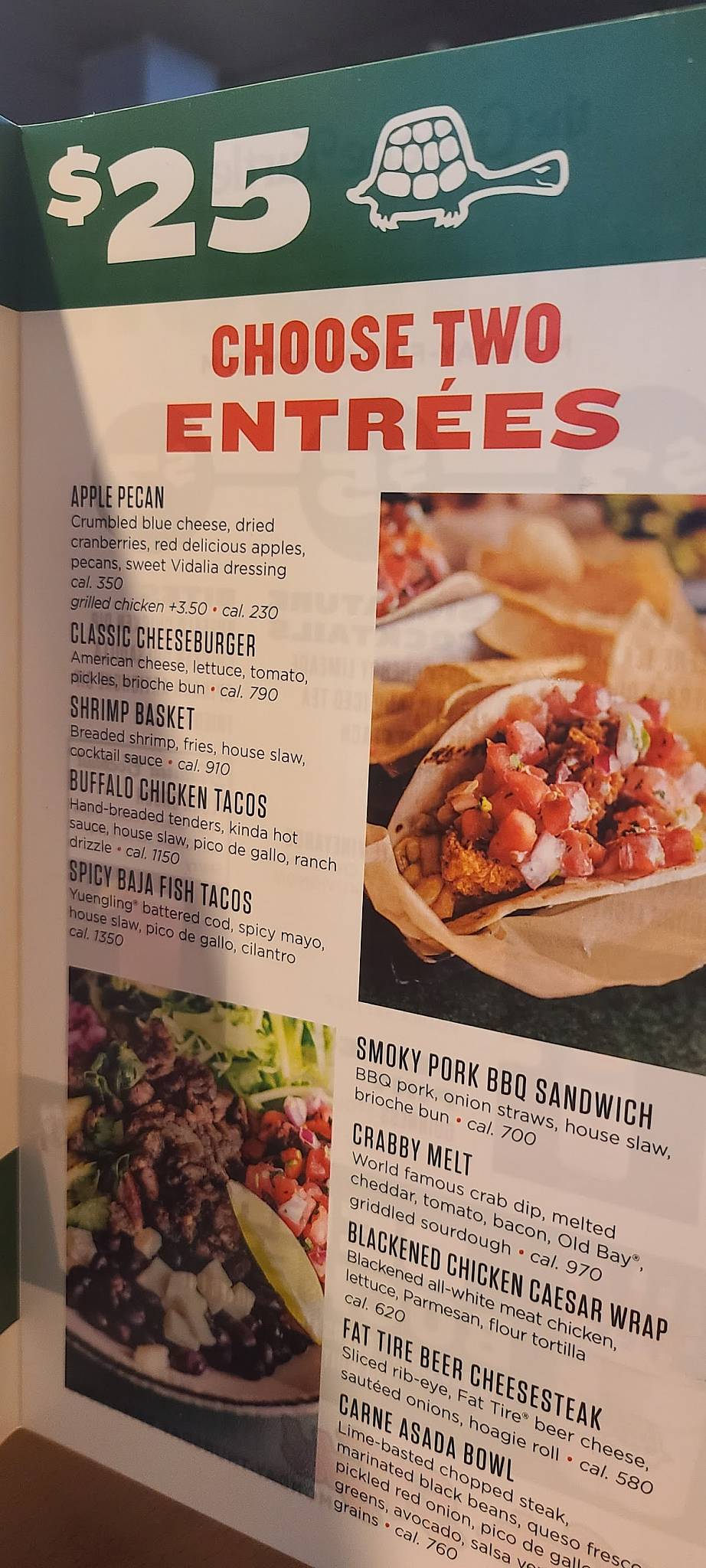 Carta de The Greene Turtle Sports Bar & Grille, College Park
