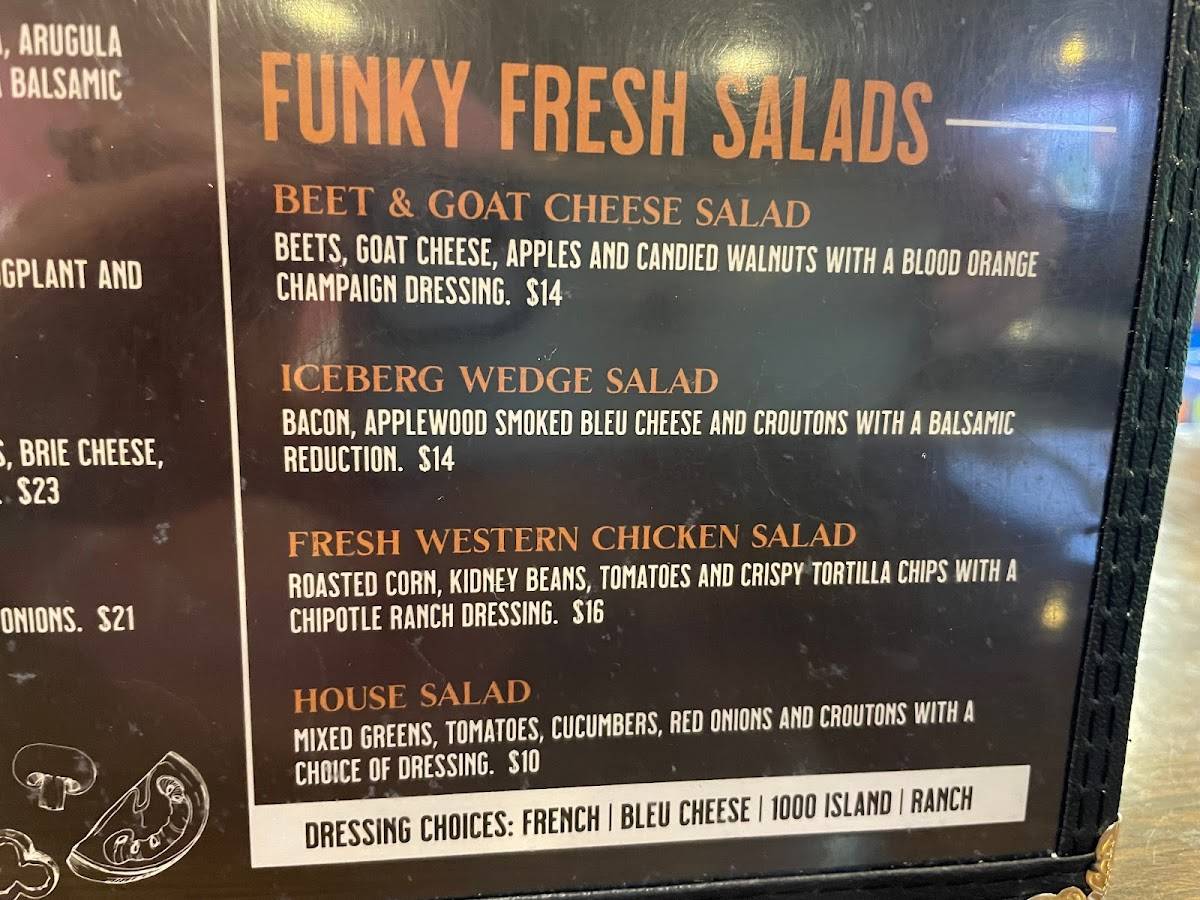 Menu at The Hawk Tasty Tavern restaurant, Roosevelt