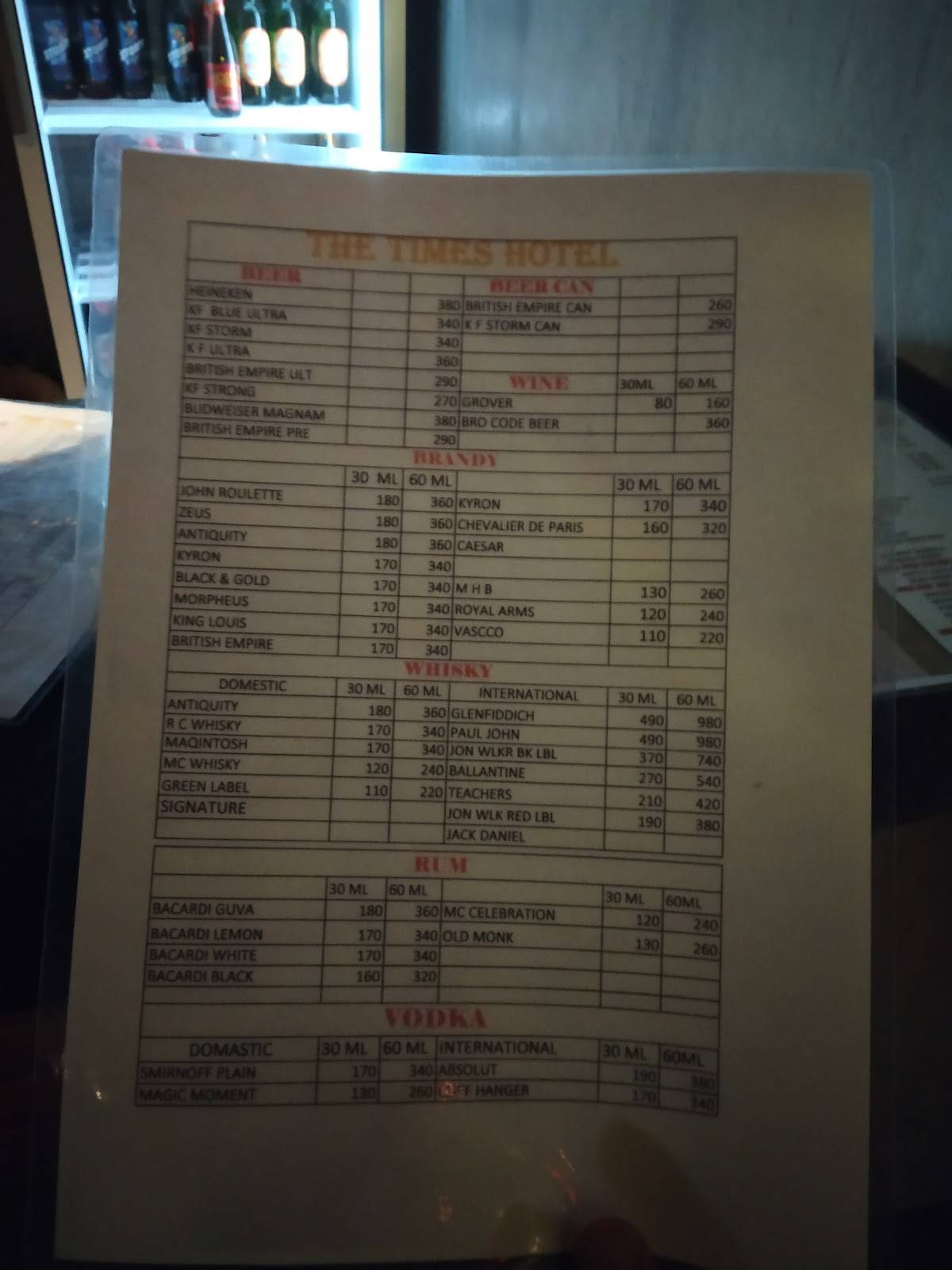 Menu at The Hive Lounge Bar, Kakkanad