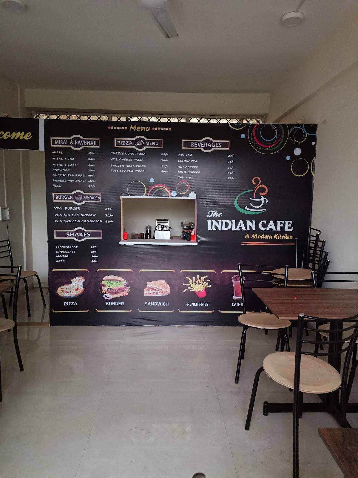 Menu at The Indian Cafe, Kolhapur