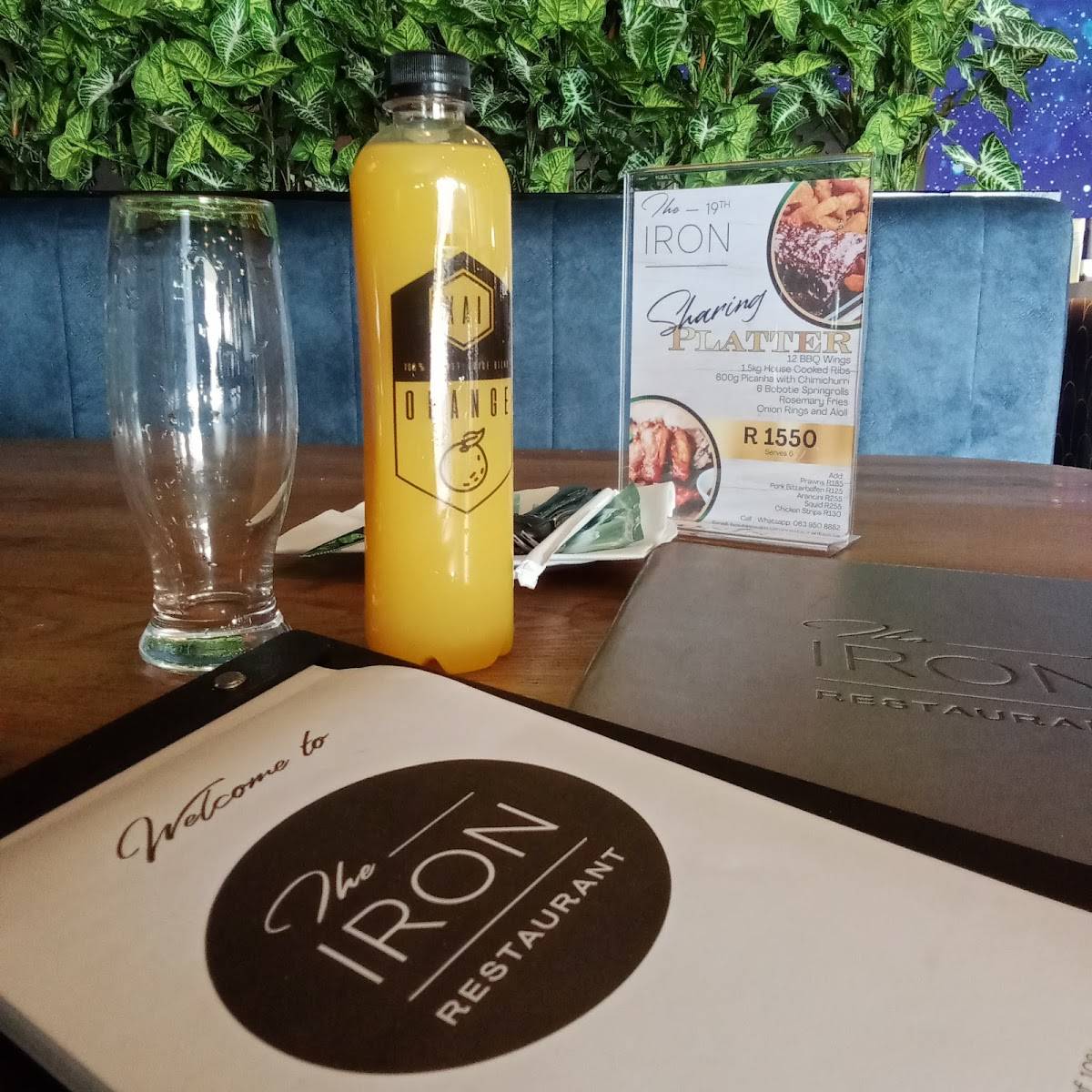 Menu at The Iron Restaurant, Vanderbijlpark, Emfuleni Golf course