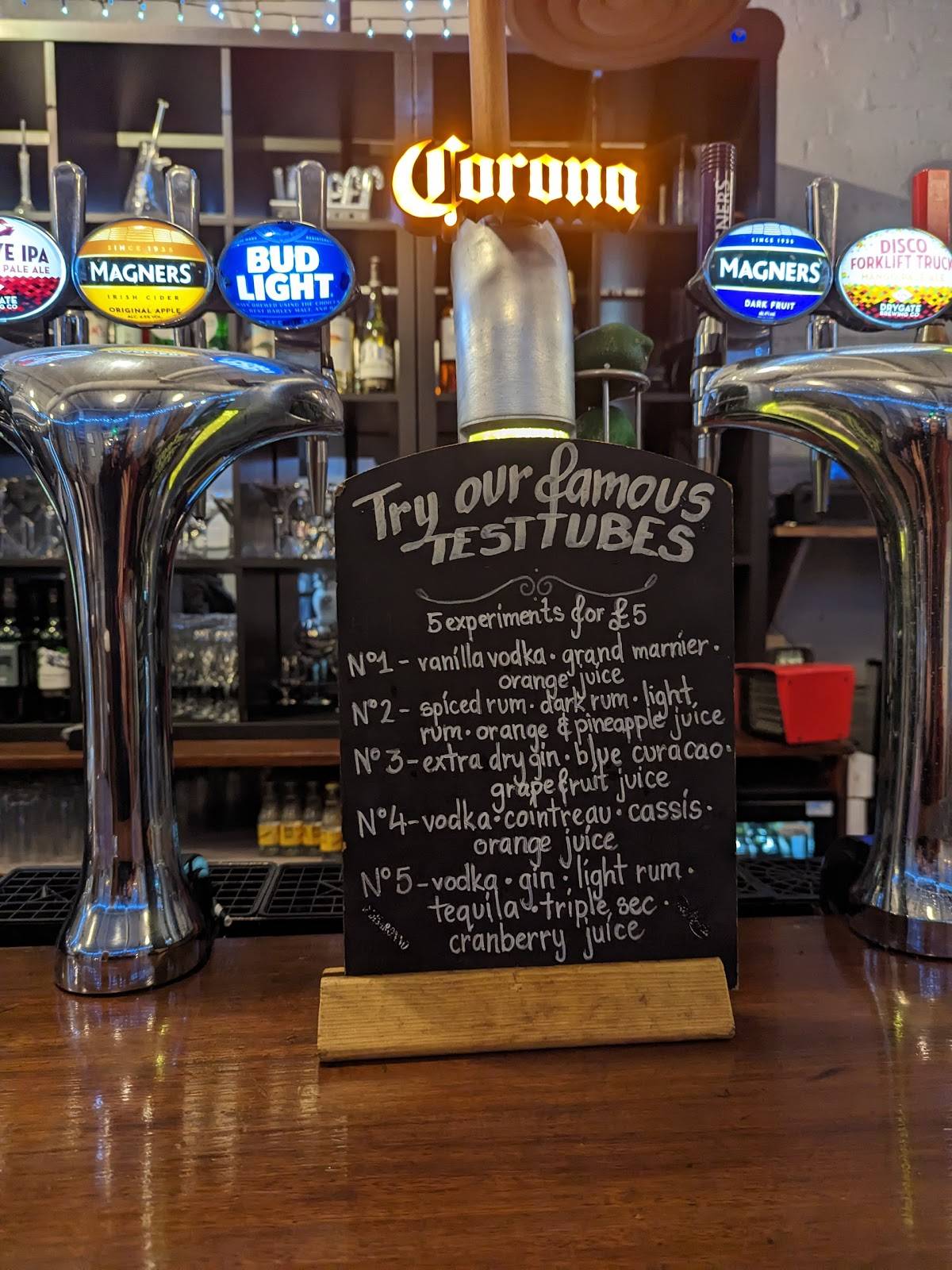 Menu at The LAB pub & bar, Glasgow