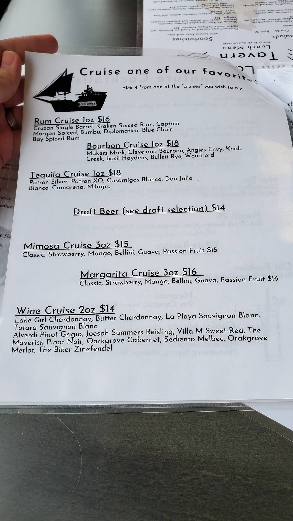 Menu at The Lake House Kitchen + Bar, Kent