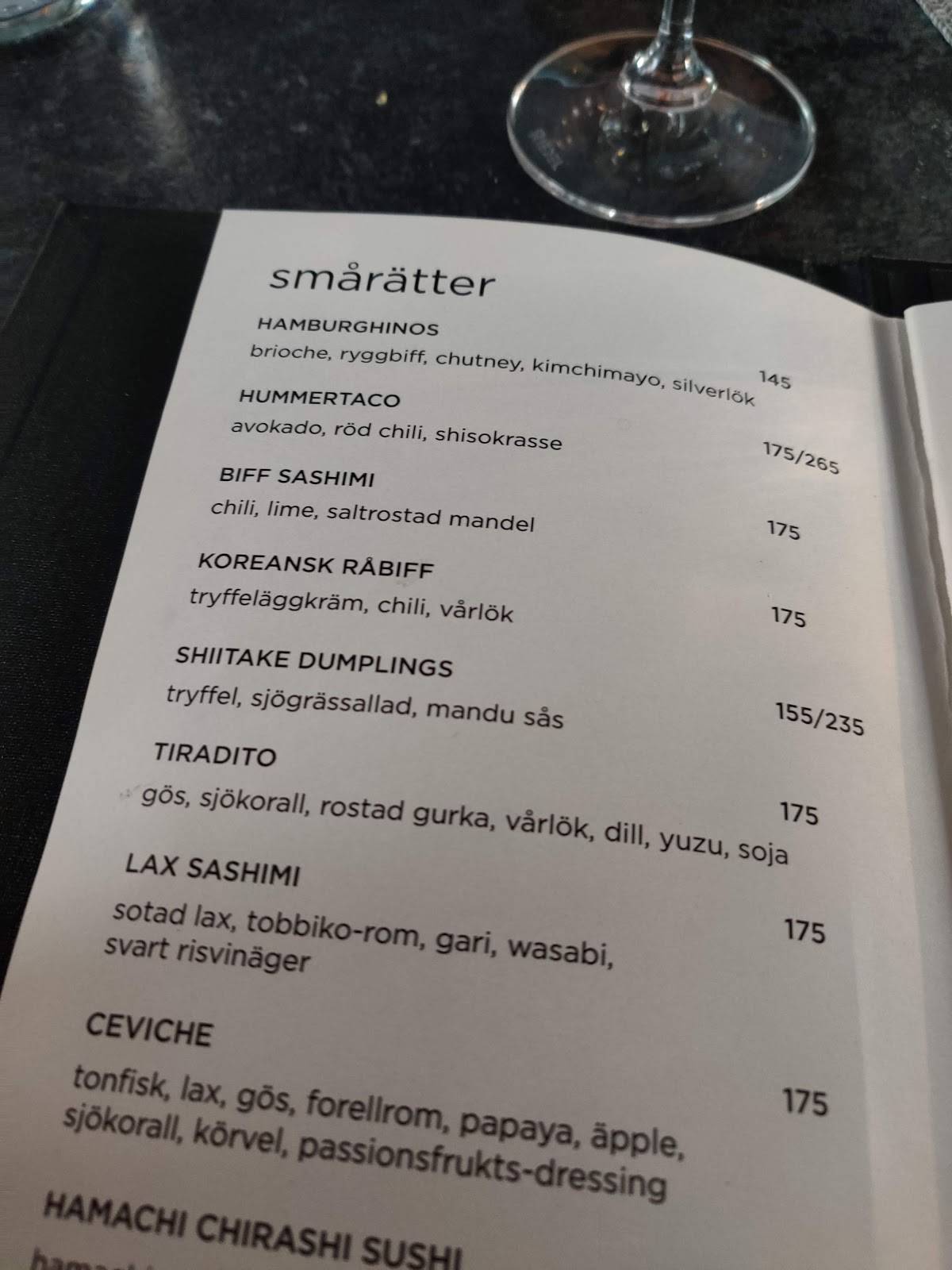 Menu at The Lamp Restaurant, Bridlington