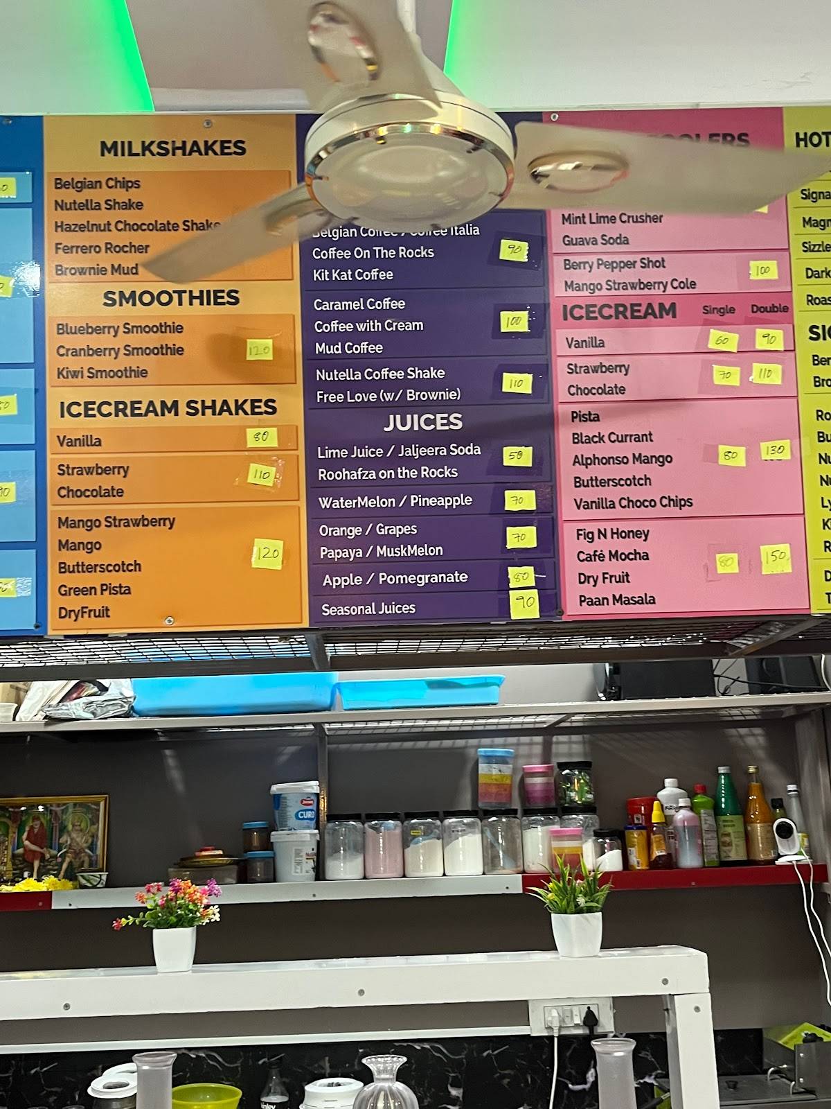 Menu at The Lassi Corner, Hyderabad, 98PP+C73 Food Stories