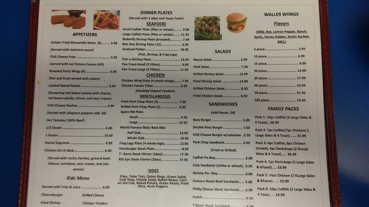 Menu at The Lunch Basket restaurant, Greenville, MS-1 Unit 17
