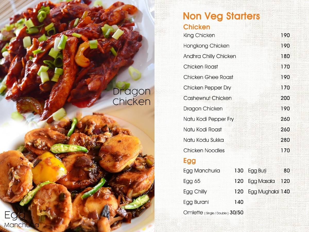 Menu at The MG Grand Premium Multicuisine Restaurant, Madanapalle