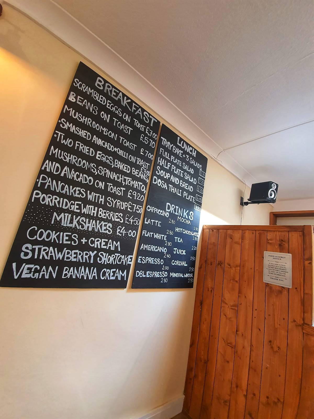 Menu at The Magic Café cafe, Oxford
