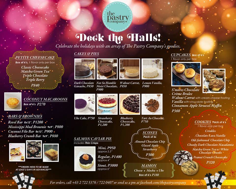 Menu at The Pastry Company, Quezon City, 7-A San Pedro