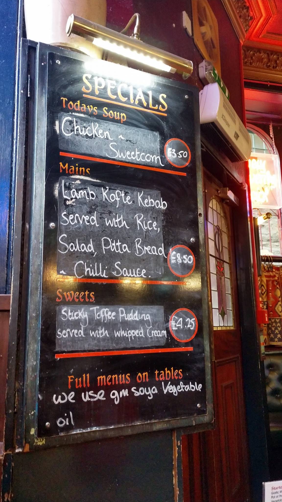Menu at The Phoenix pub & bar, Dundee