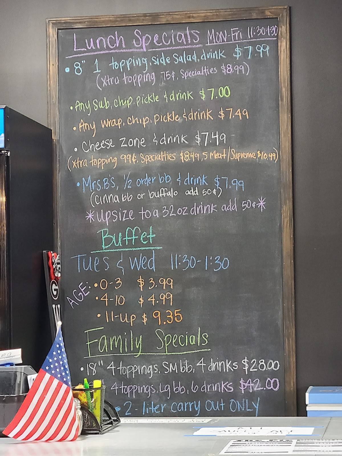 Menu at The Pie Hometown Pizzeria, Thomaston