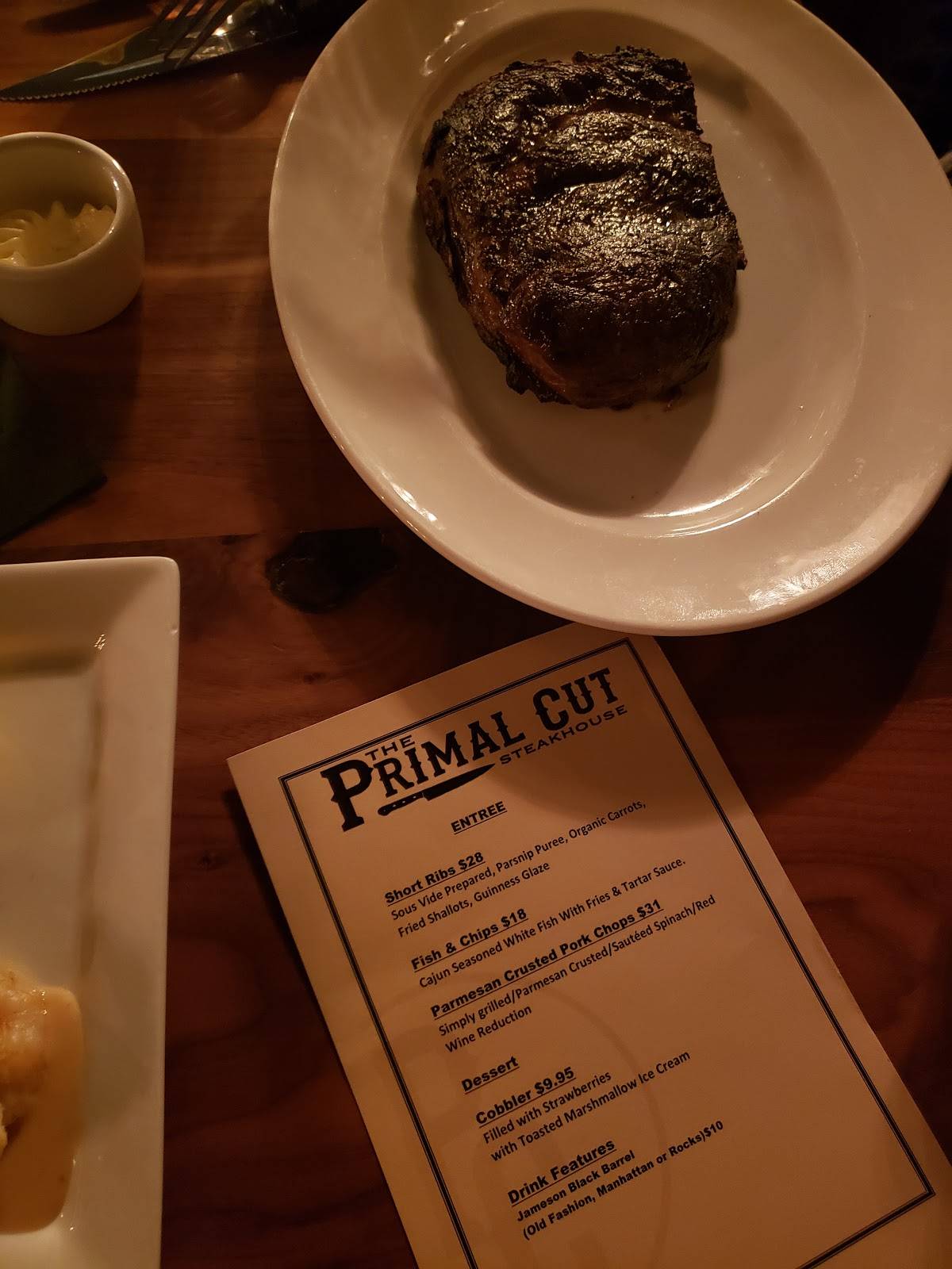 Menu at The Primal Cut steakhouse, Tinley Park