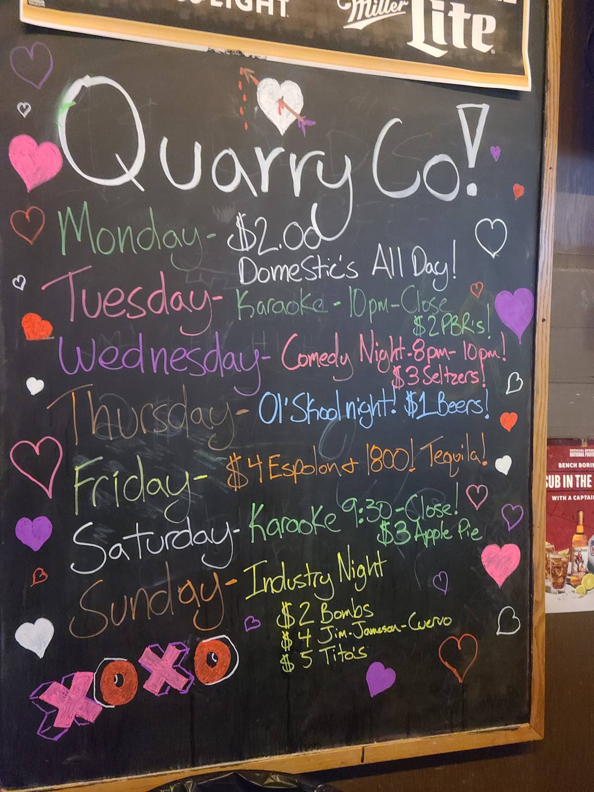 Menu at The Quarry Co. Bar and Grill, Columbus