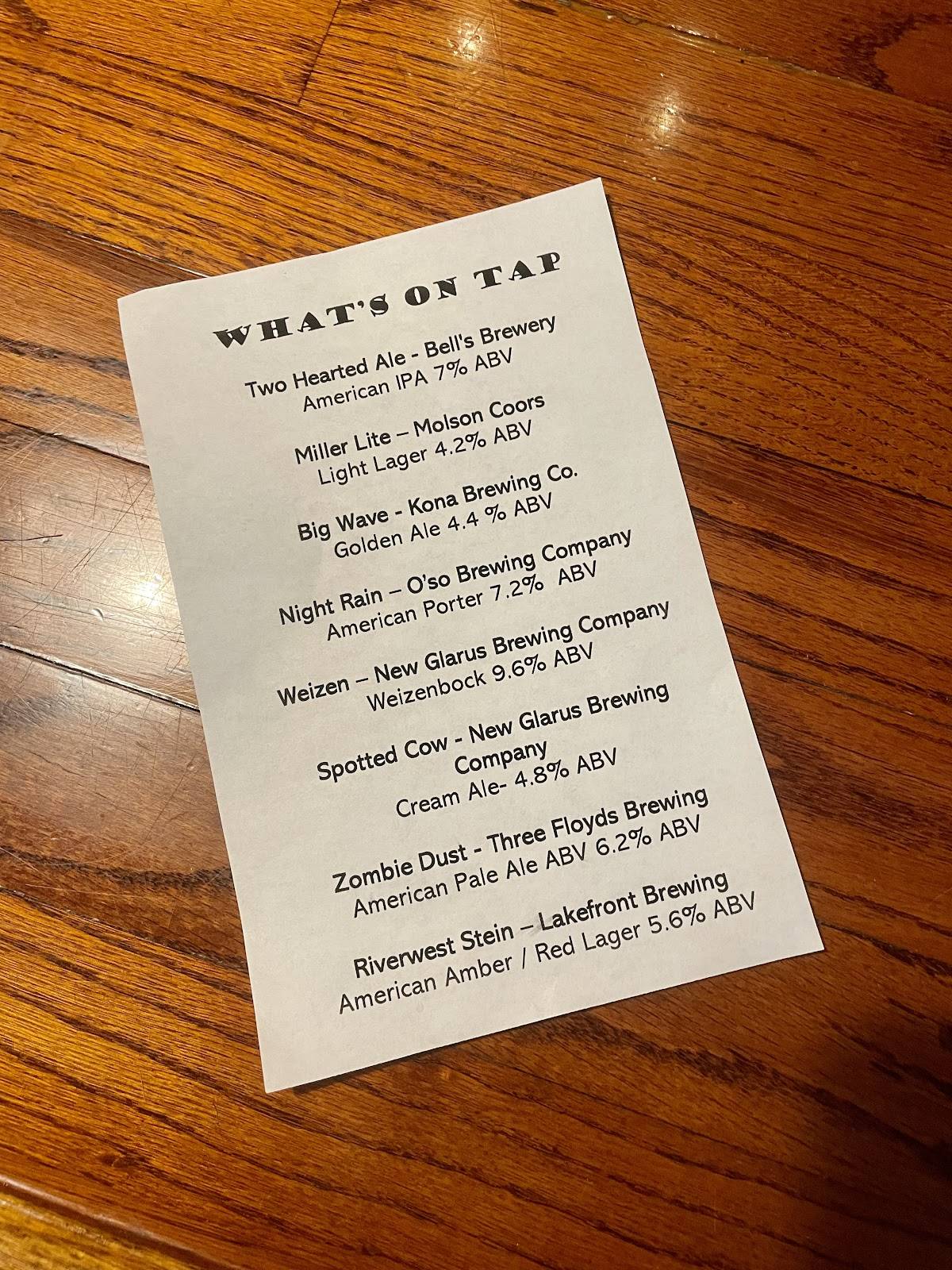 Menu at The Revival pub & bar, Stoughton